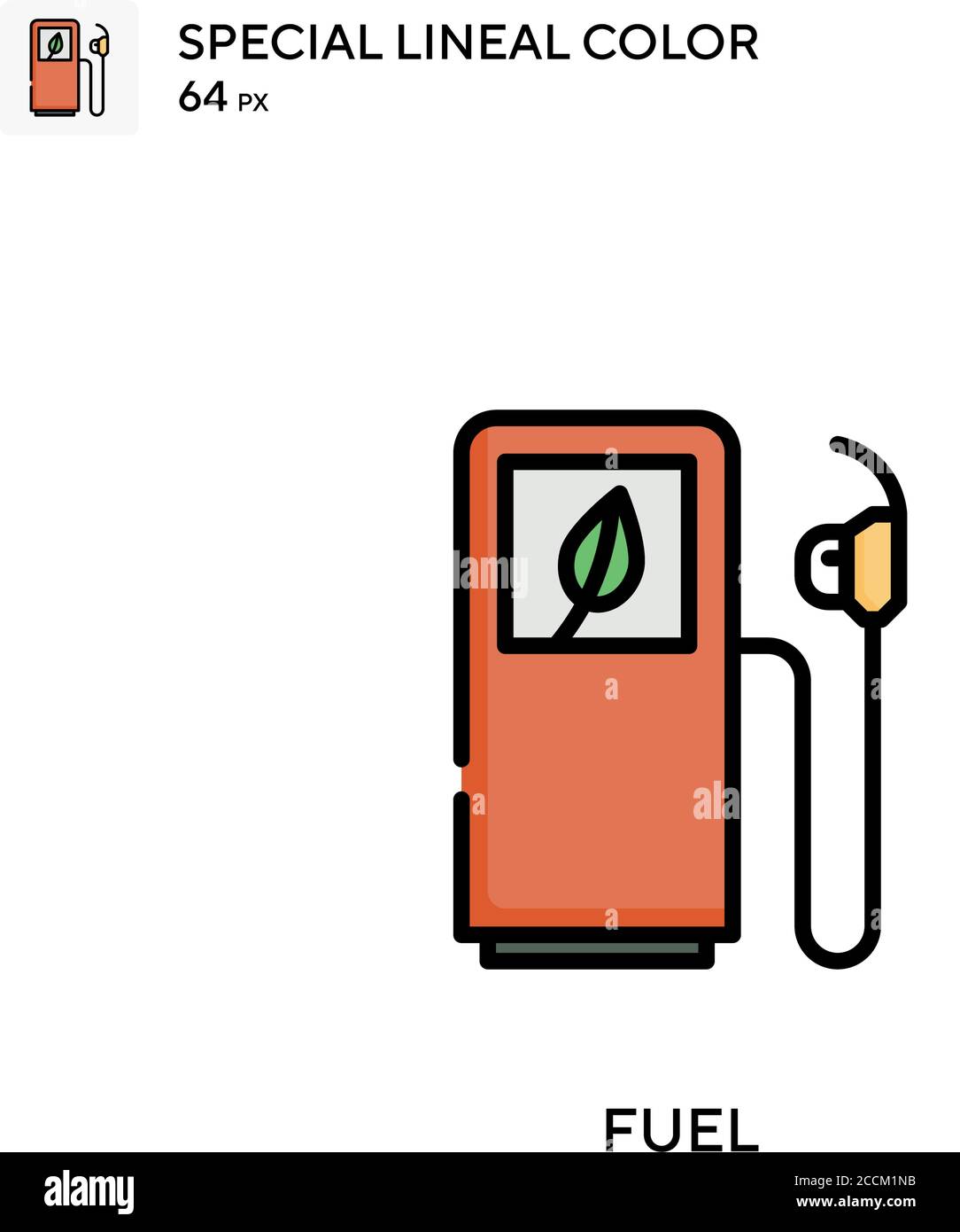 Fuel Special lineal color icon. Illustration symbol design template for ...