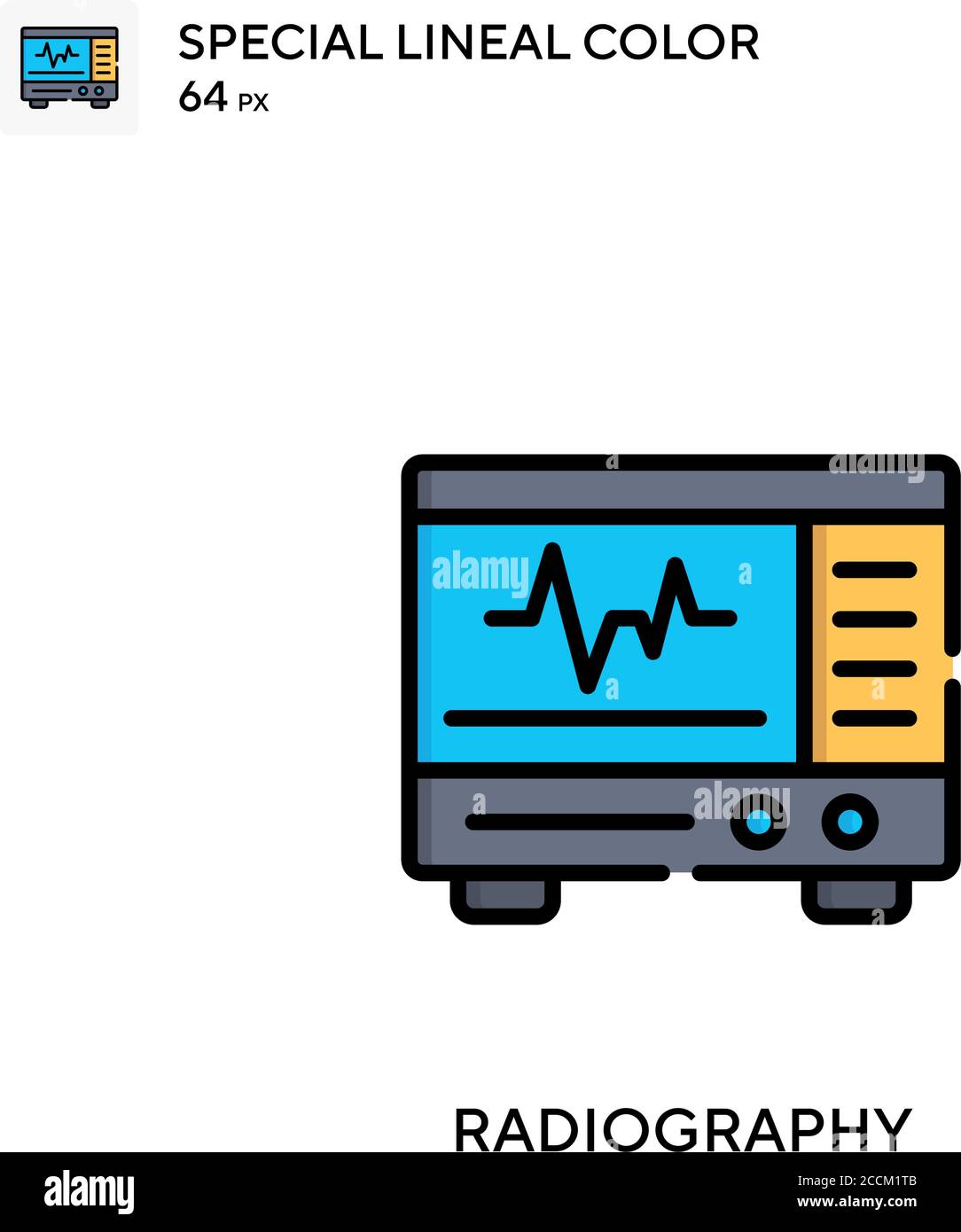 Radiography Special lineal color icon. Illustration symbol design template for web mobile UI ...