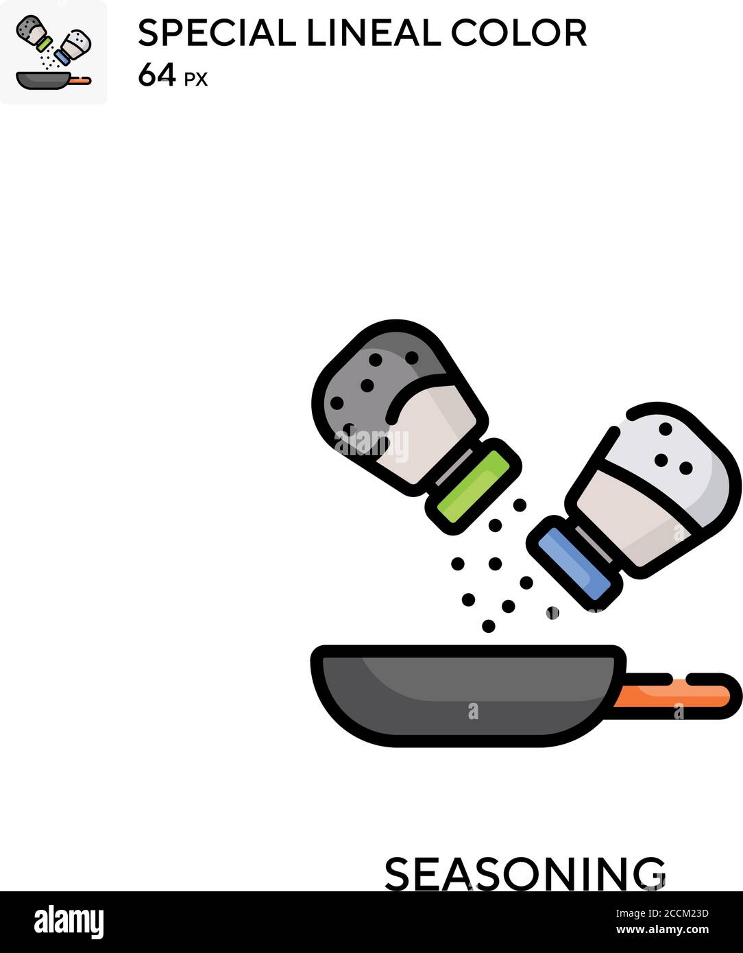 Seasoning Special lineal color icon. Illustration symbol design ...