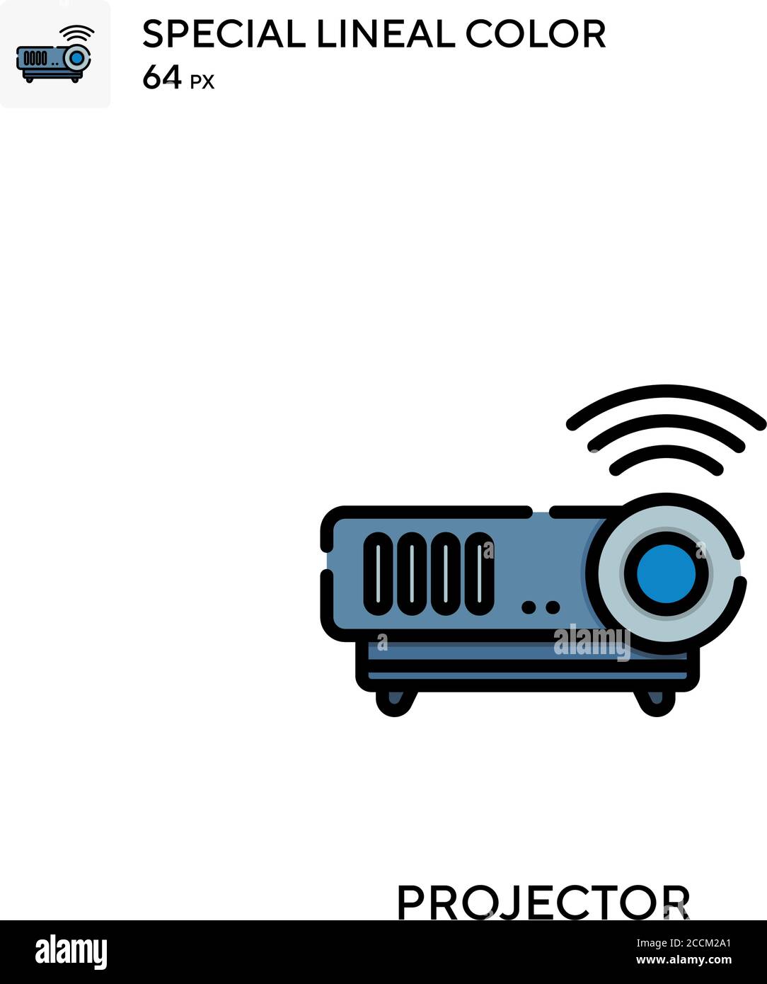 Projector Special lineal color icon. Illustration symbol design ...