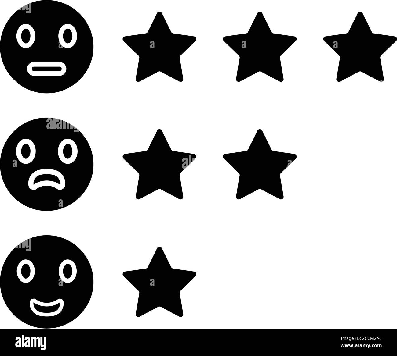 Reviews, rating, feedback icon is isolated on white background. Simple ...