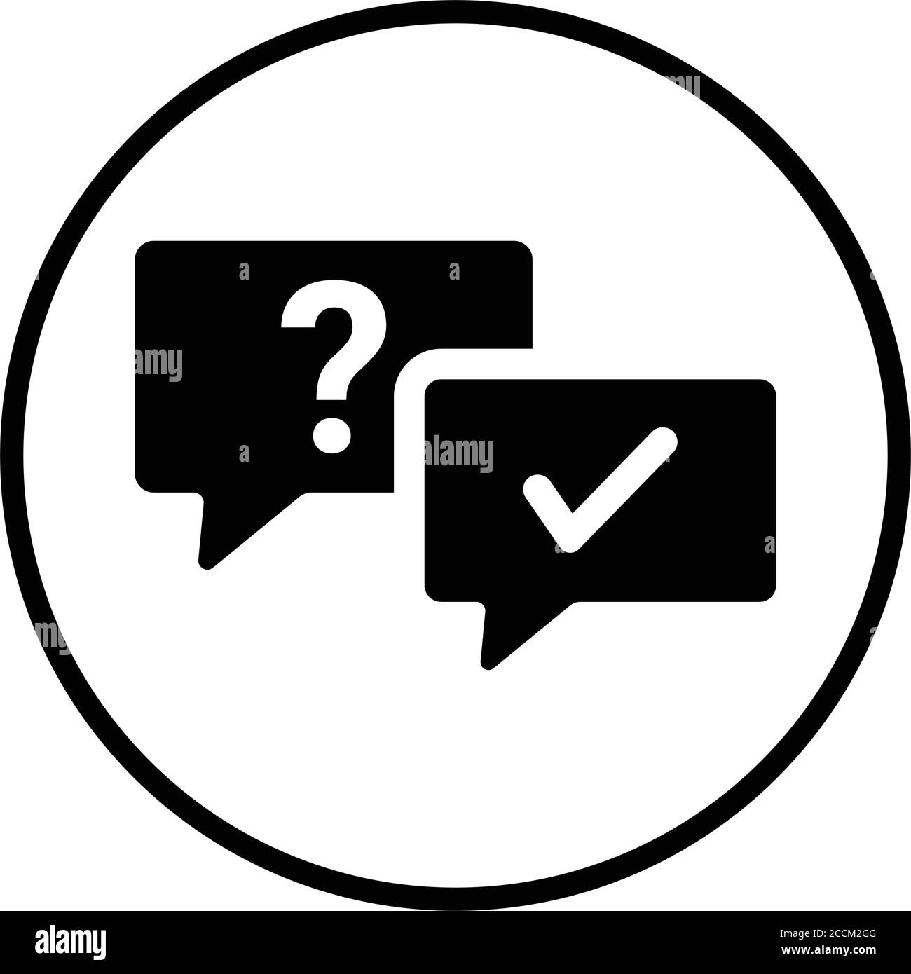 Question and answer icon. Beautiful design and fully editable vector ...