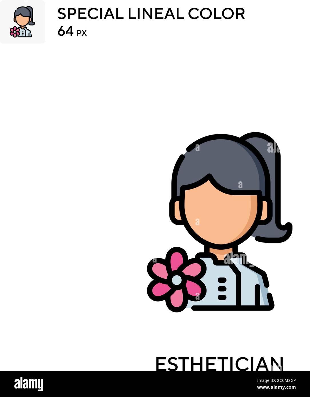 Esthetician Special lineal color icon. Illustration symbol design ...