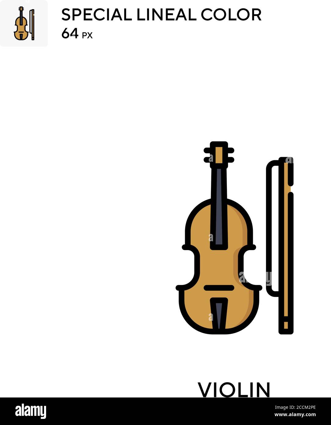 Violin Coloring Page Template