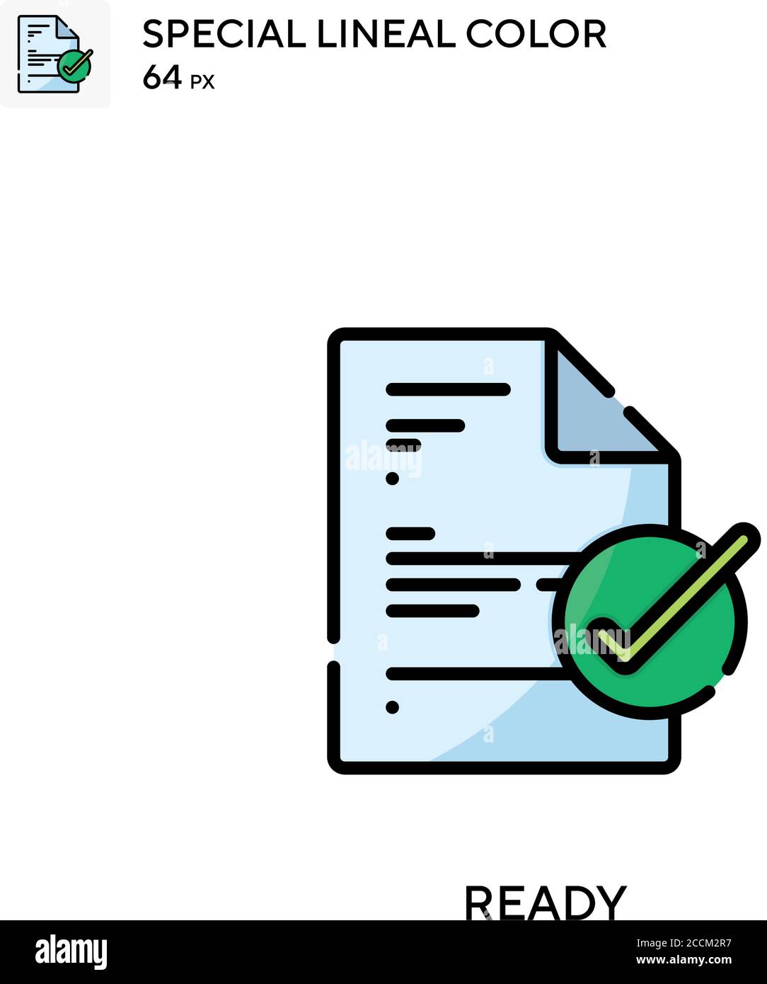 Ready Special lineal color icon. Illustration symbol design template ...