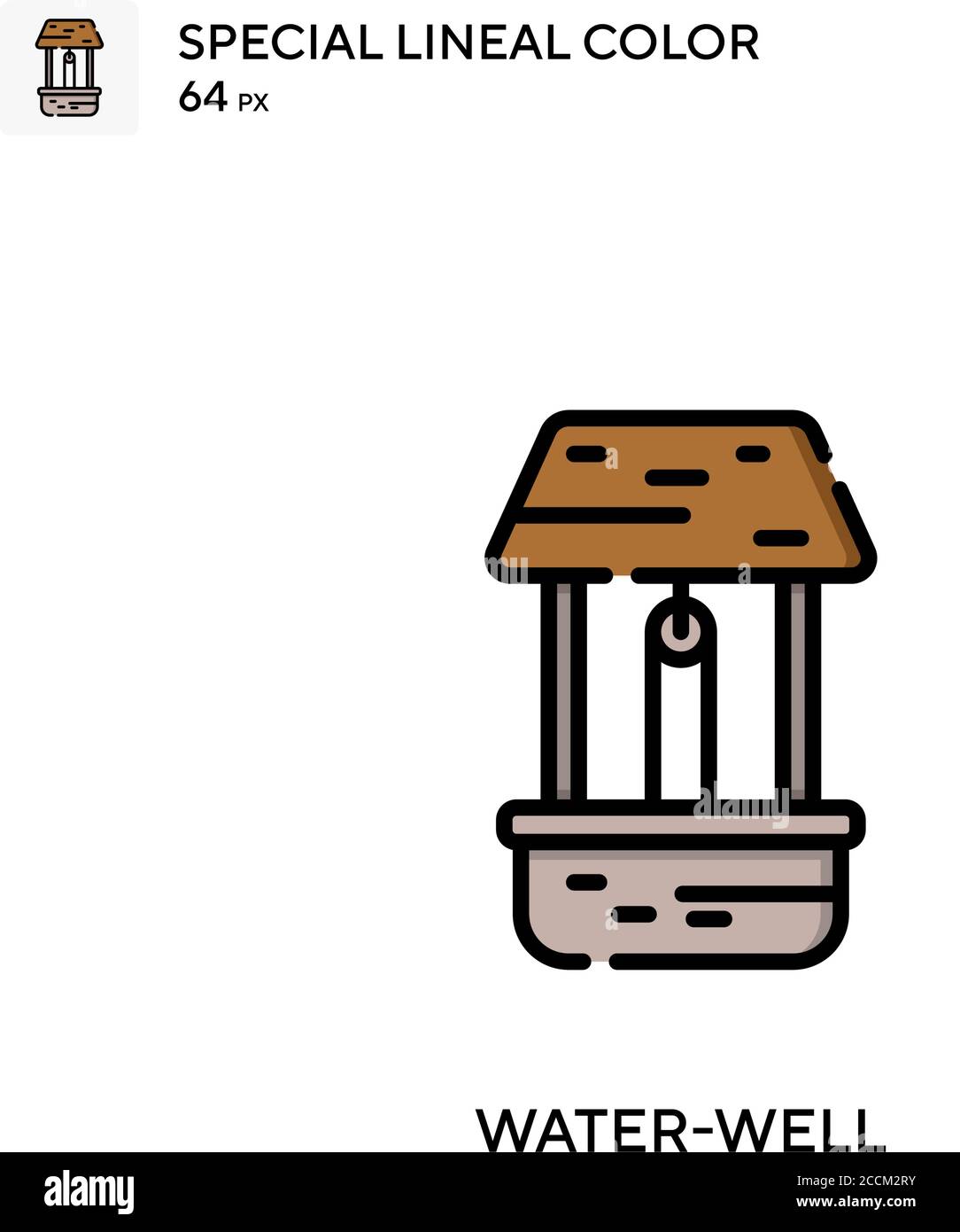 Water-well Special lineal color icon. Illustration symbol design ...