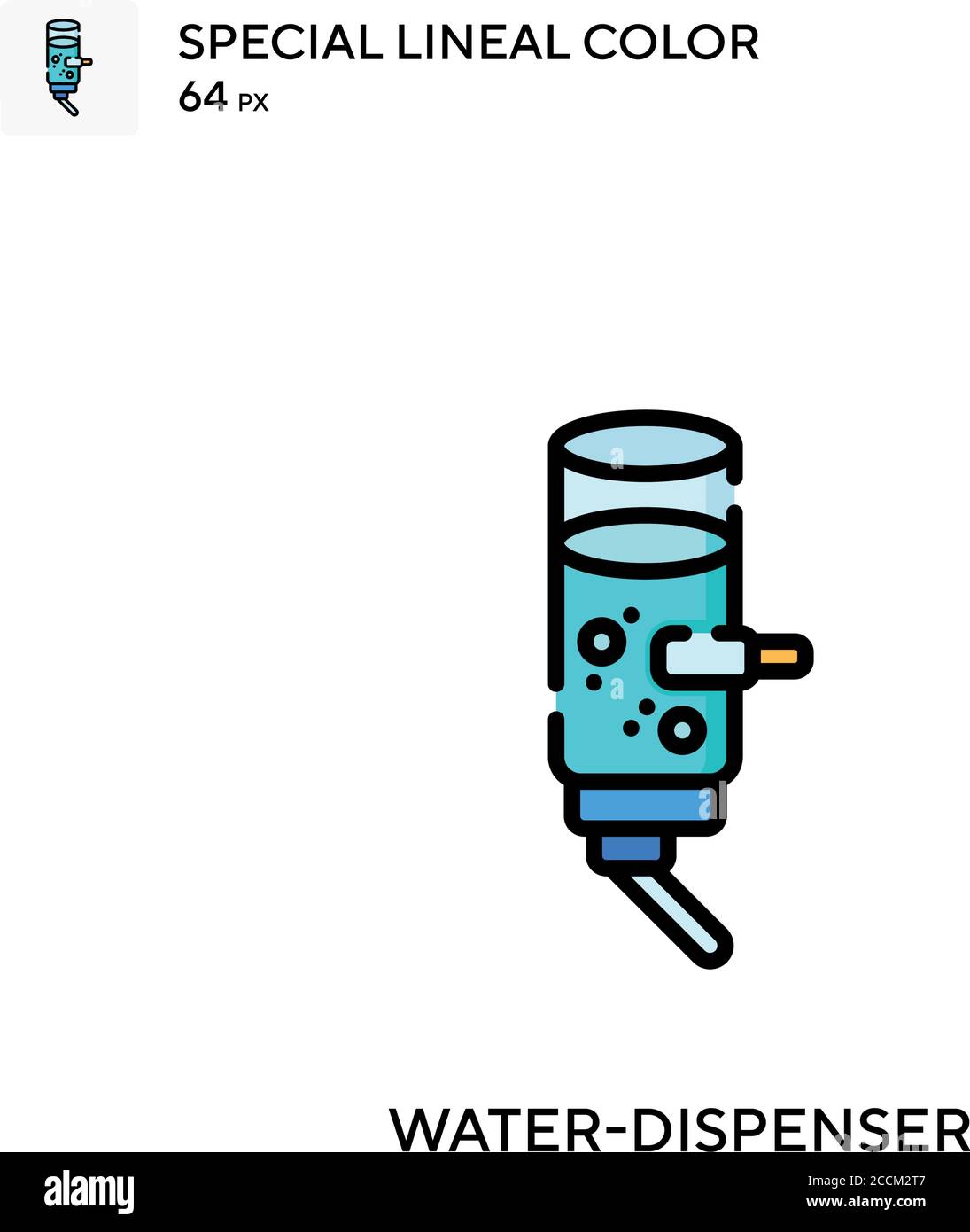 Water-dispenser Special lineal color icon. Illustration symbol design ...