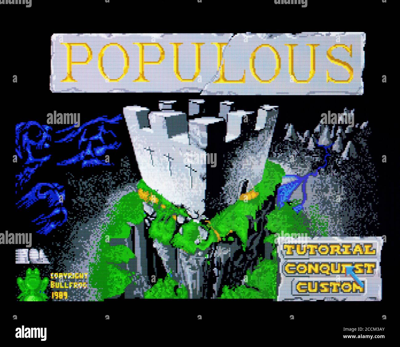 Populous - PC Engine Videogame - Editorial use only Stock Photo - Alamy
