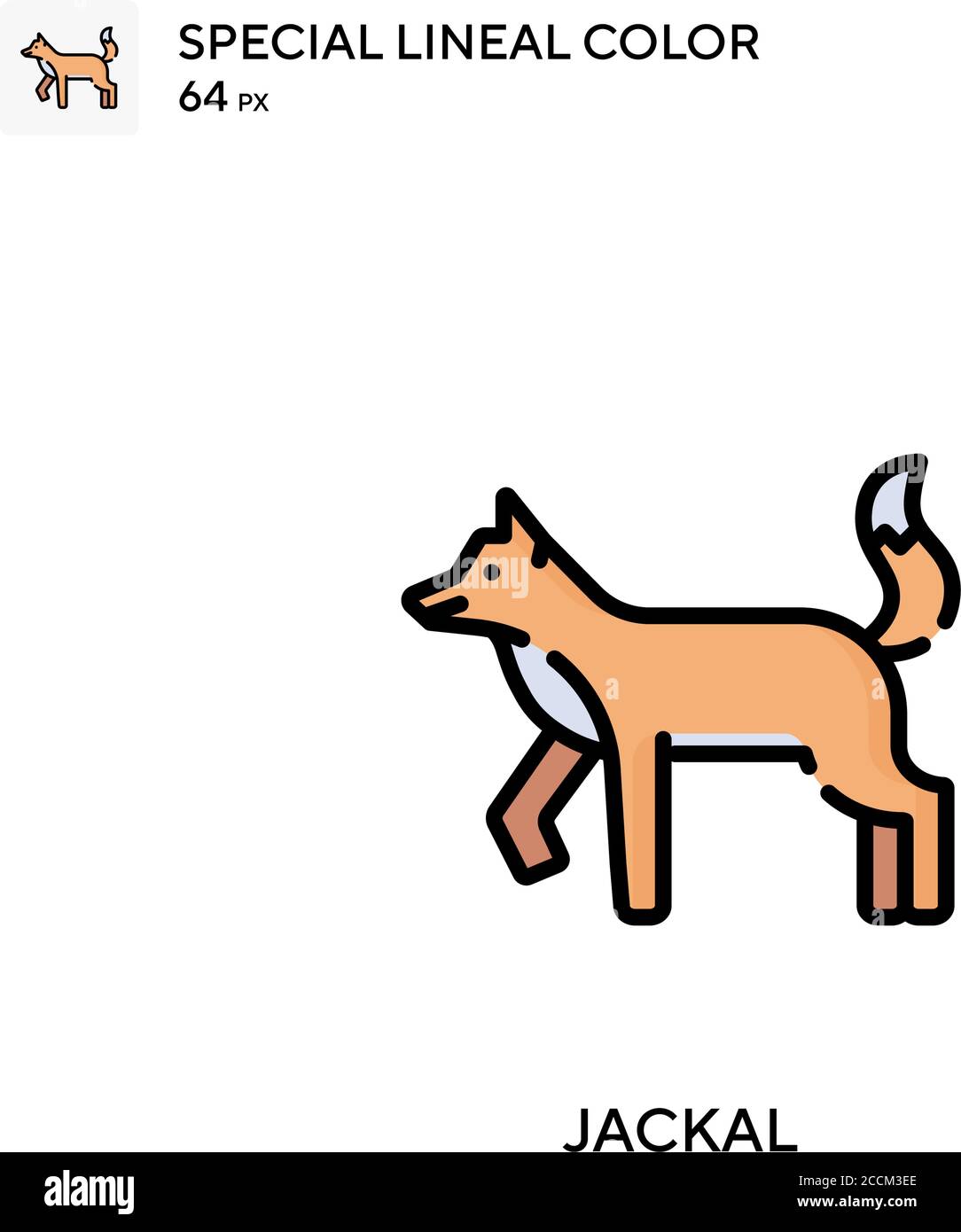 Indian jackal golden jackal standing Cut Out Stock Images & Pictures ...