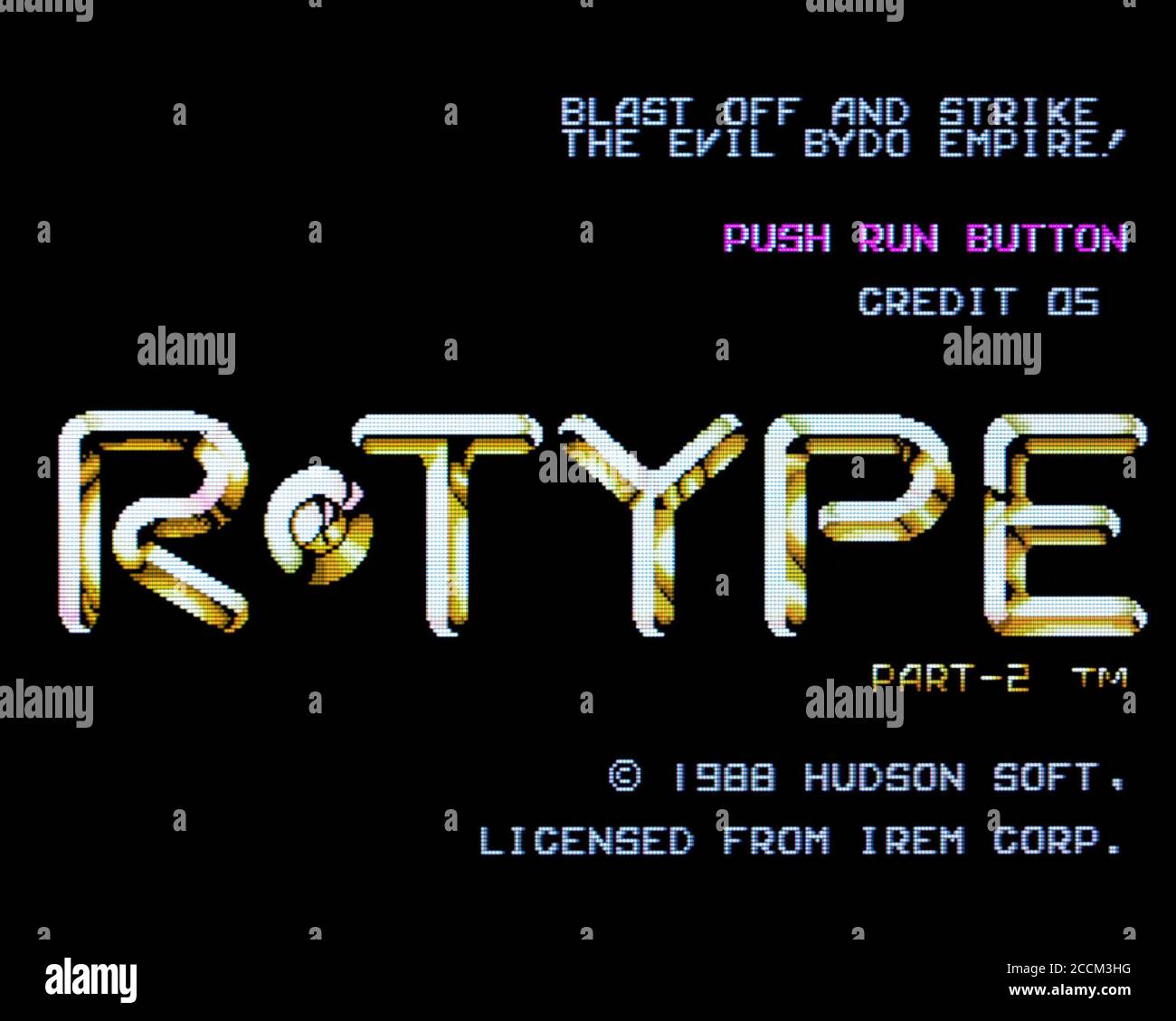 R-Type Part 2 - PC Engine Videogame - Editorial use only Stock Photo ...