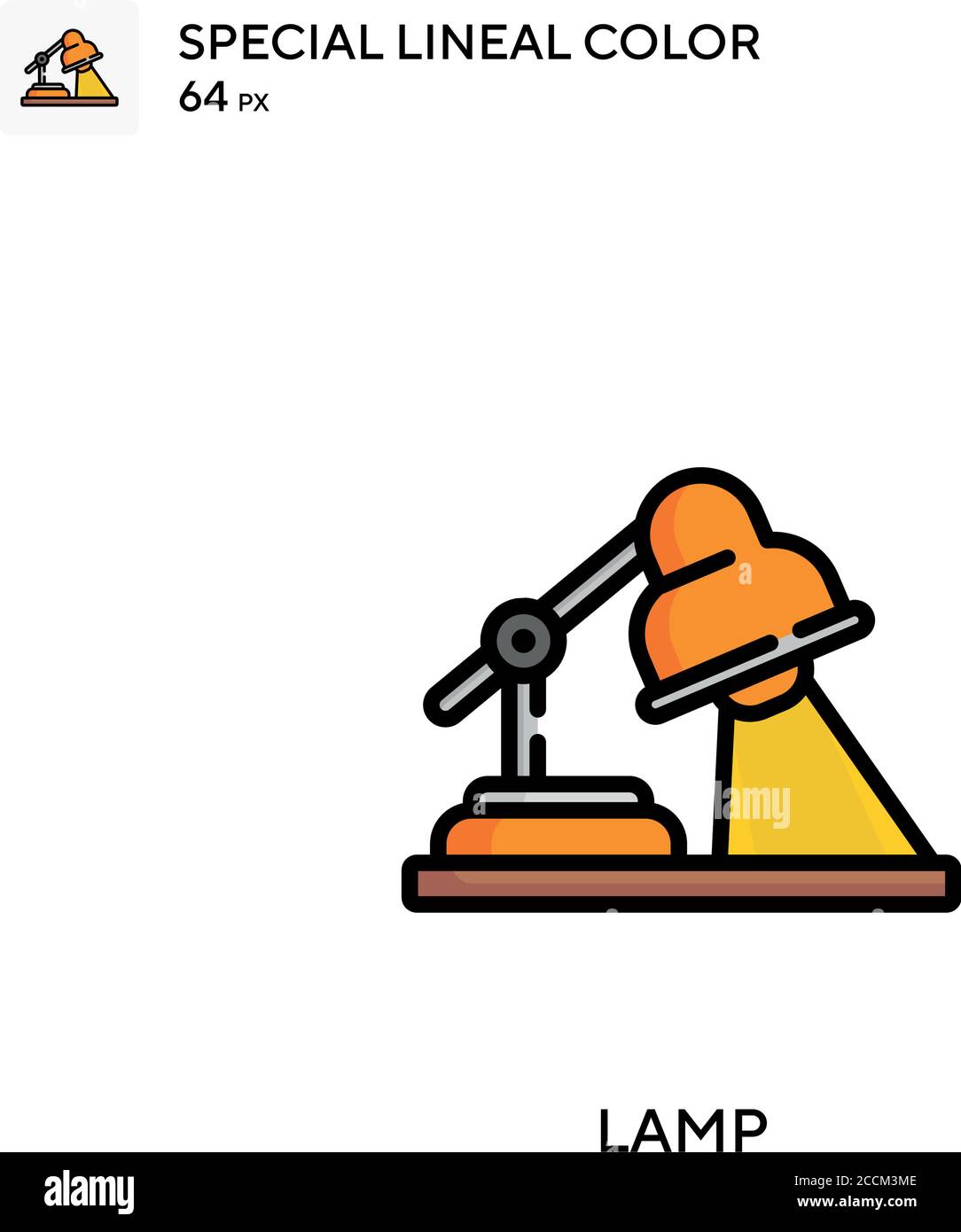 Lamp Special lineal color icon. Illustration symbol design template for ...