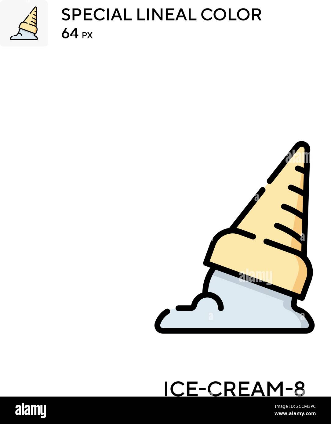 Ice-cream-8 Special lineal color icon. Illustration symbol design ...
