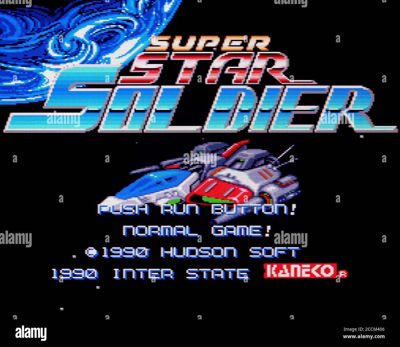 Super Star Soldier - PC Engine Videogame - Editorial use only Stock ...