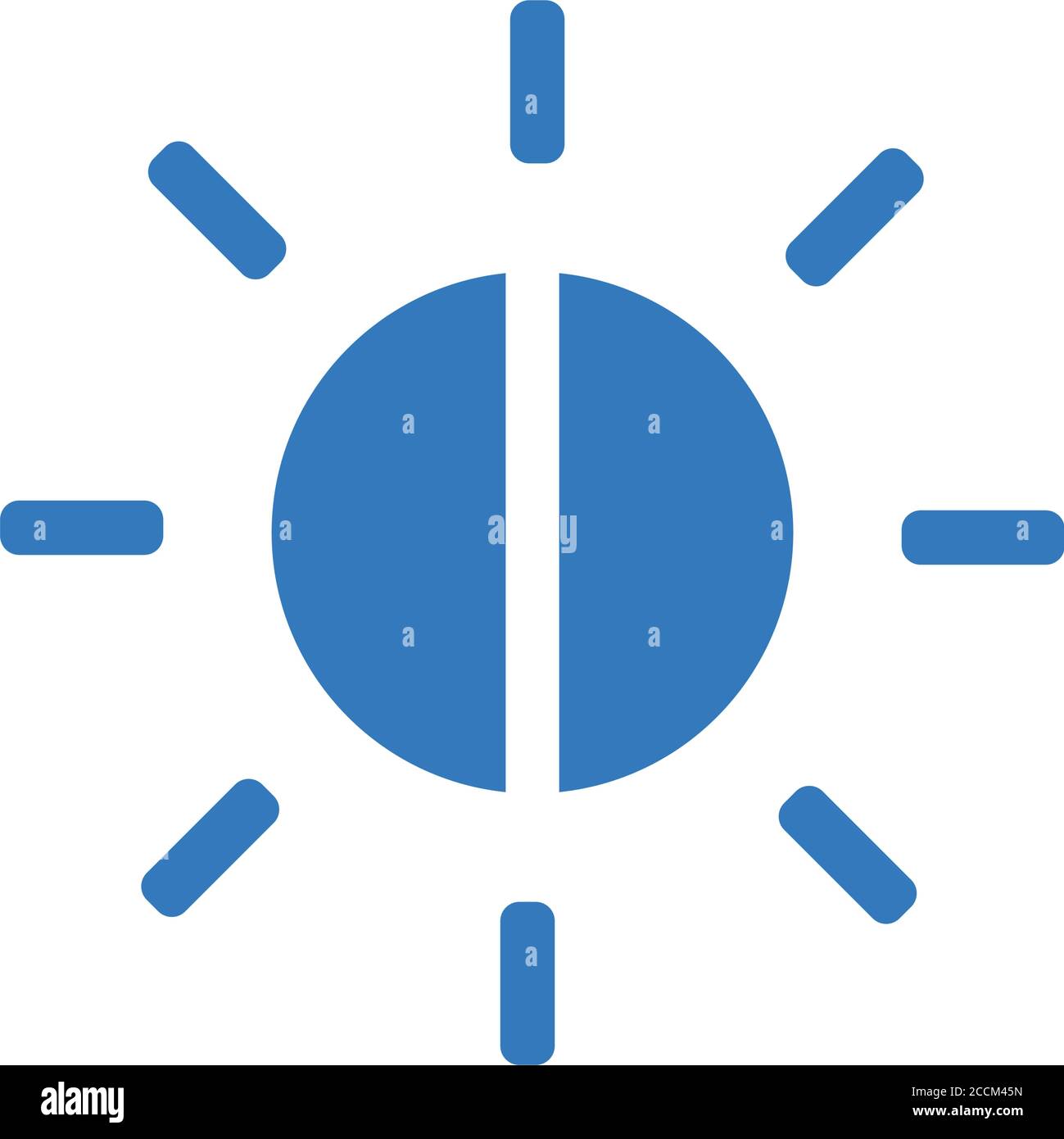 Balance, brightness control icon. Beautiful design and fully editable ...