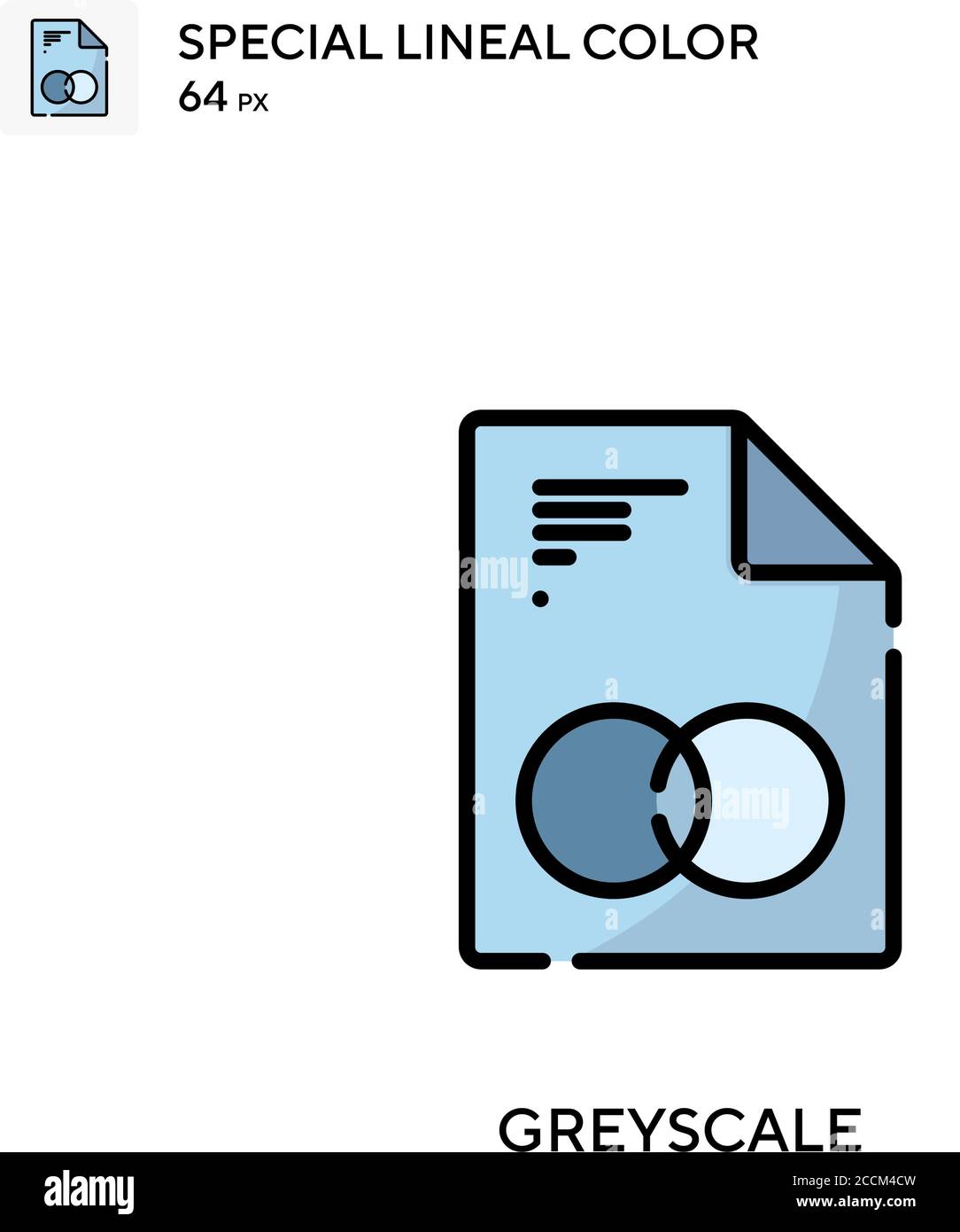 Greyscale Special lineal color icon. Illustration symbol design ...