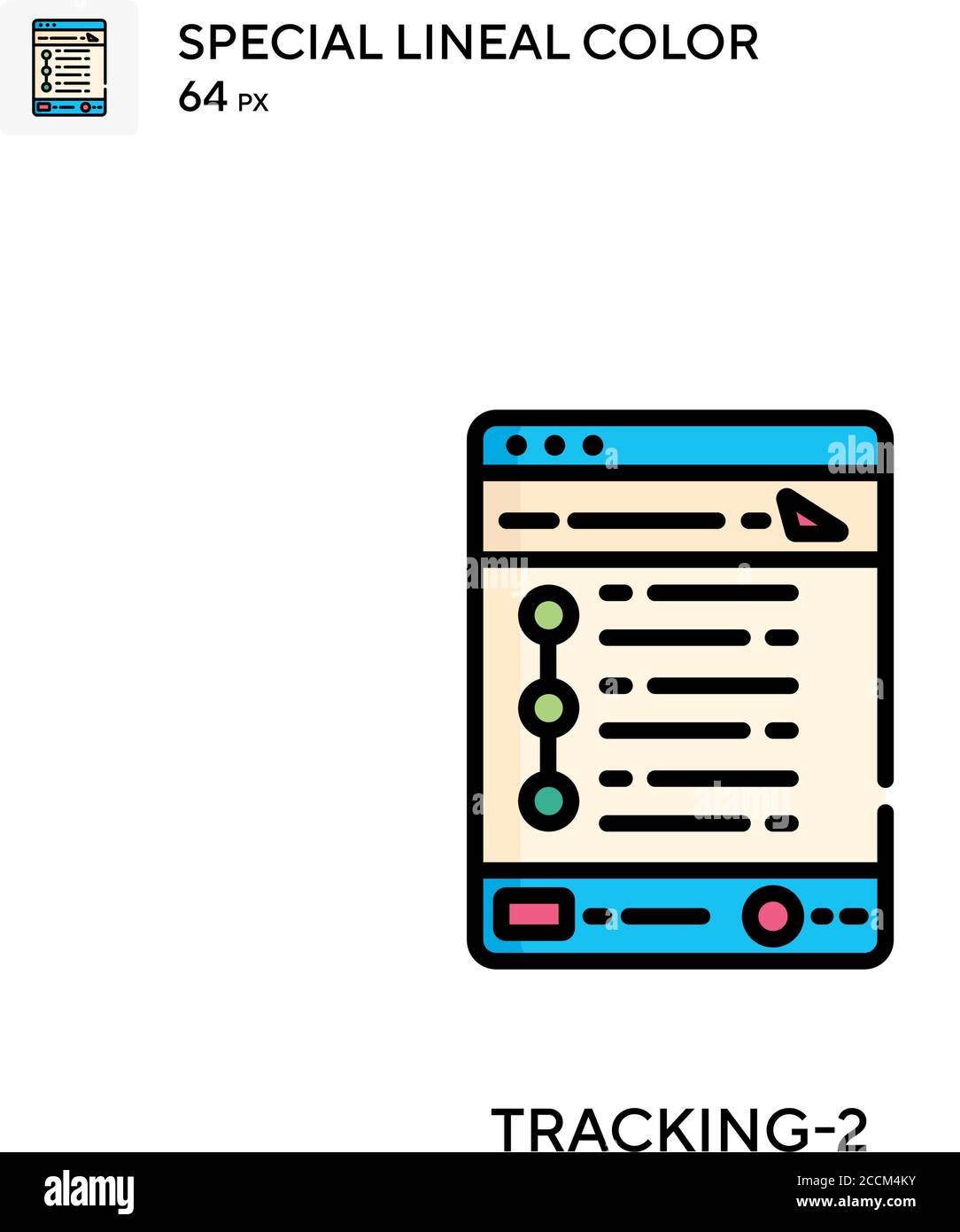 Tracking-2 Special lineal color icon. Illustration symbol design ...