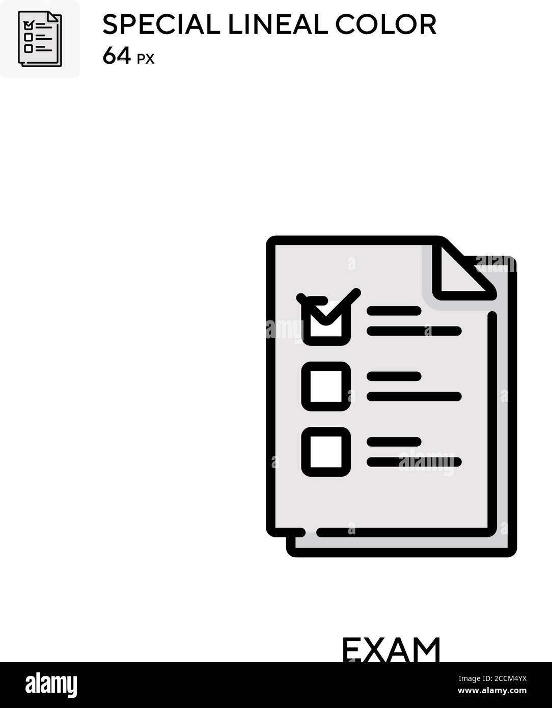 Exam Special lineal color icon. Illustration symbol design template for ... Exam Special lineal color icon. Illustration symbol design template for ...