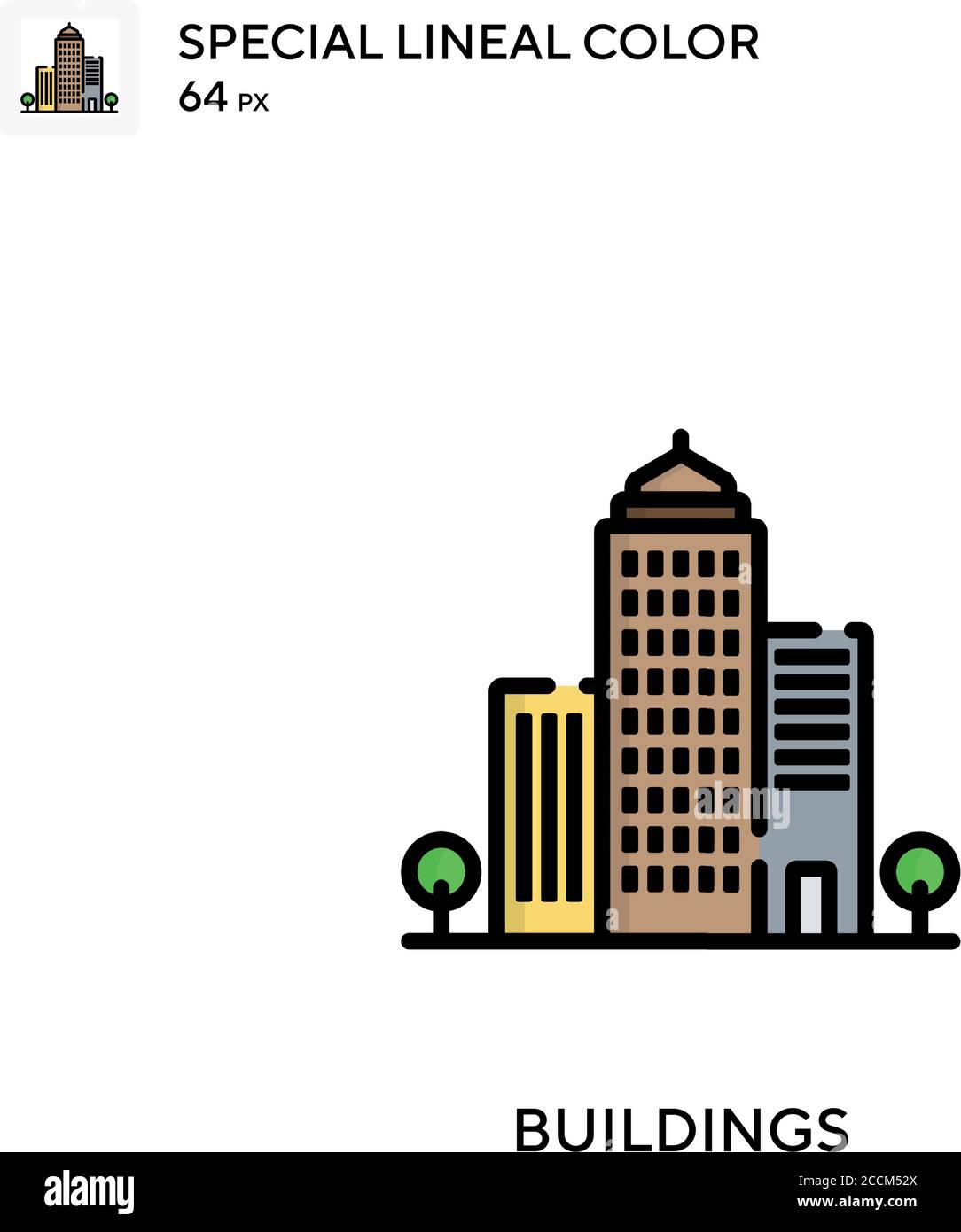 Commercial design modern buildings with perspective view Cut Out Stock ...