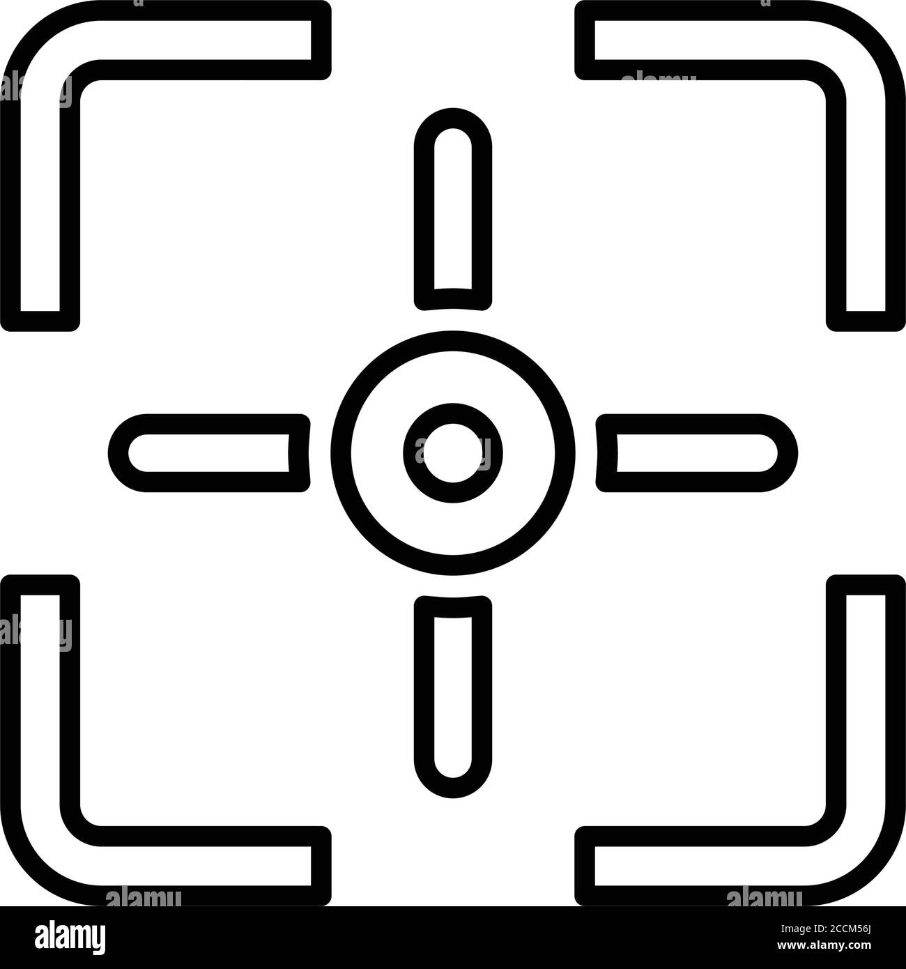 Camera focus point icon - Well organized and editable Vector design ...