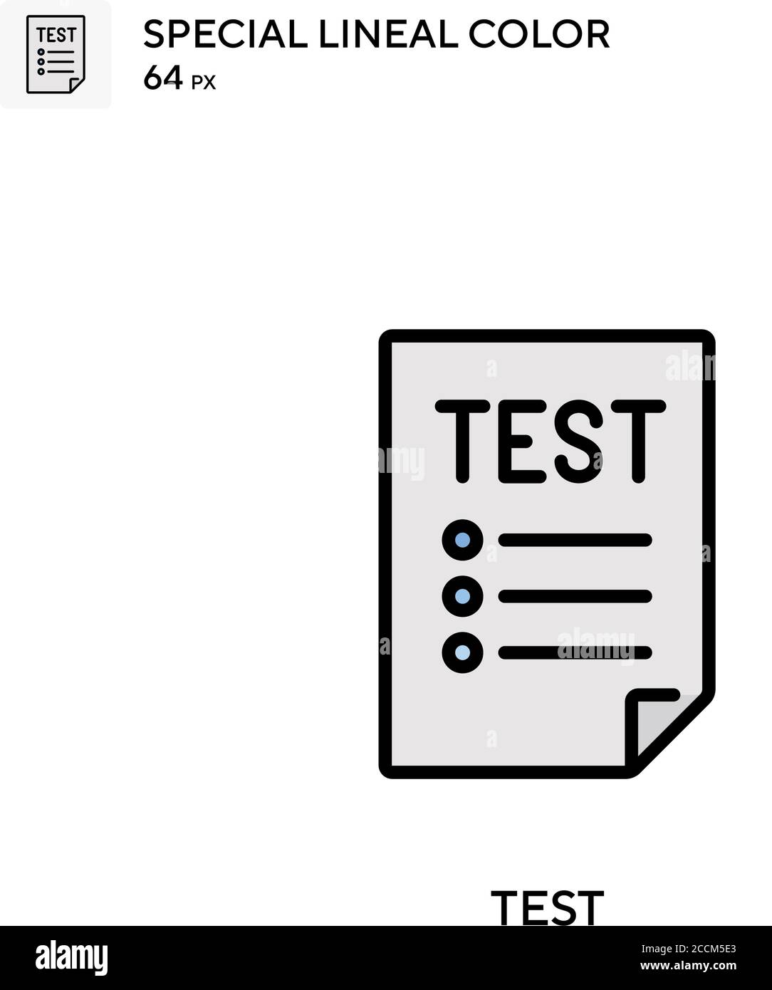Test Special lineal color icon. Illustration symbol design template for ...