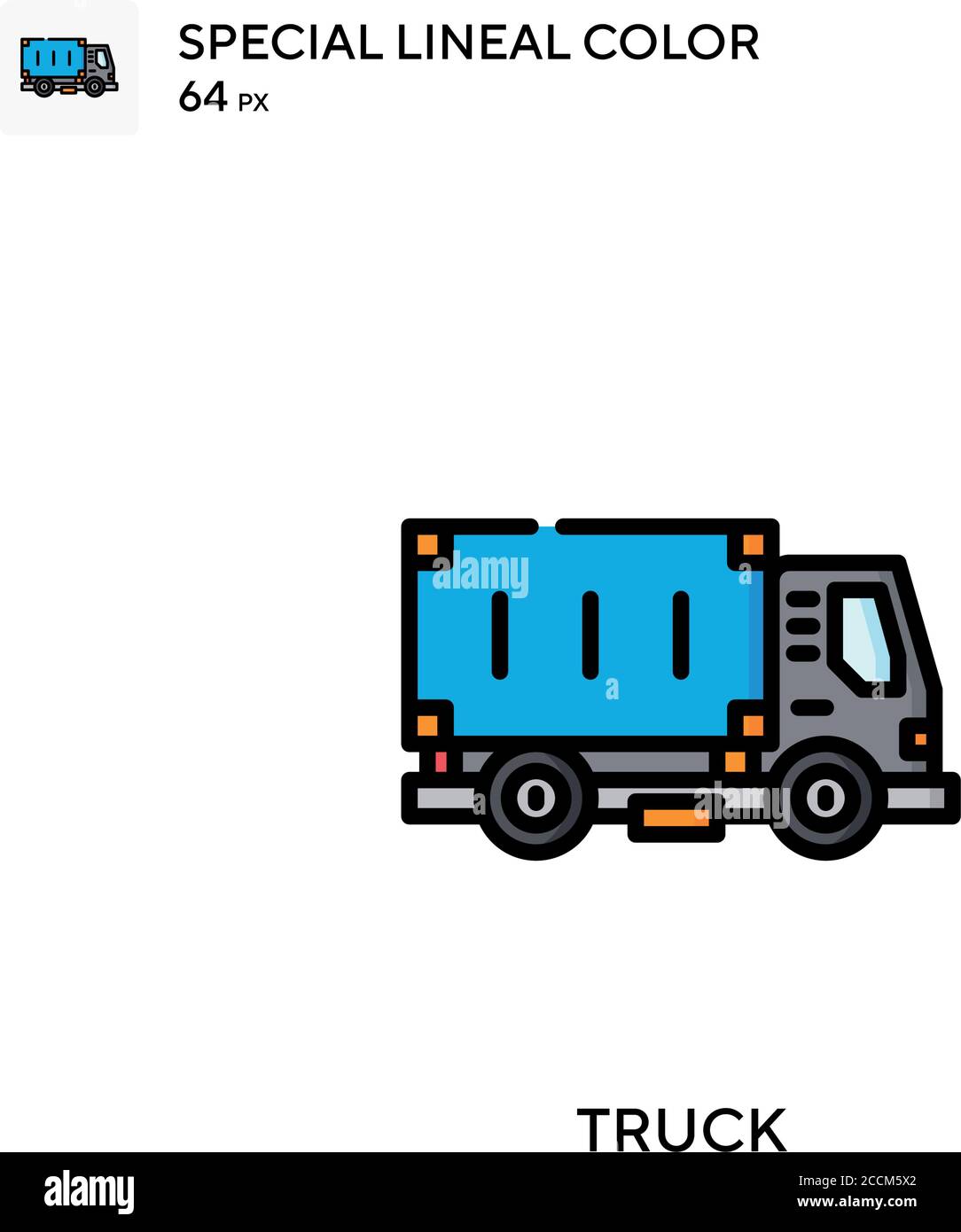 Truck Special lineal color icon. Illustration symbol design template ...