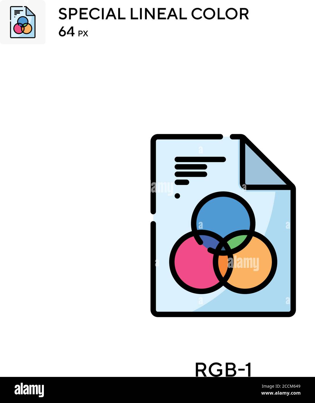 Rgb-1 Special lineal color icon. Illustration symbol design template ...