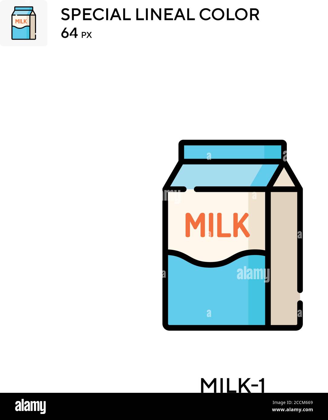Milk-1 Special lineal color icon. Illustration symbol design template ...