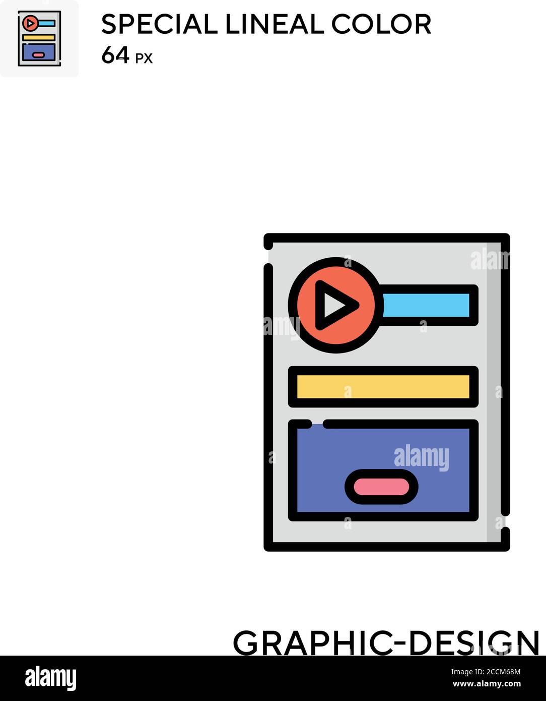 Graphic-design Special lineal color icon. Illustration symbol design ...