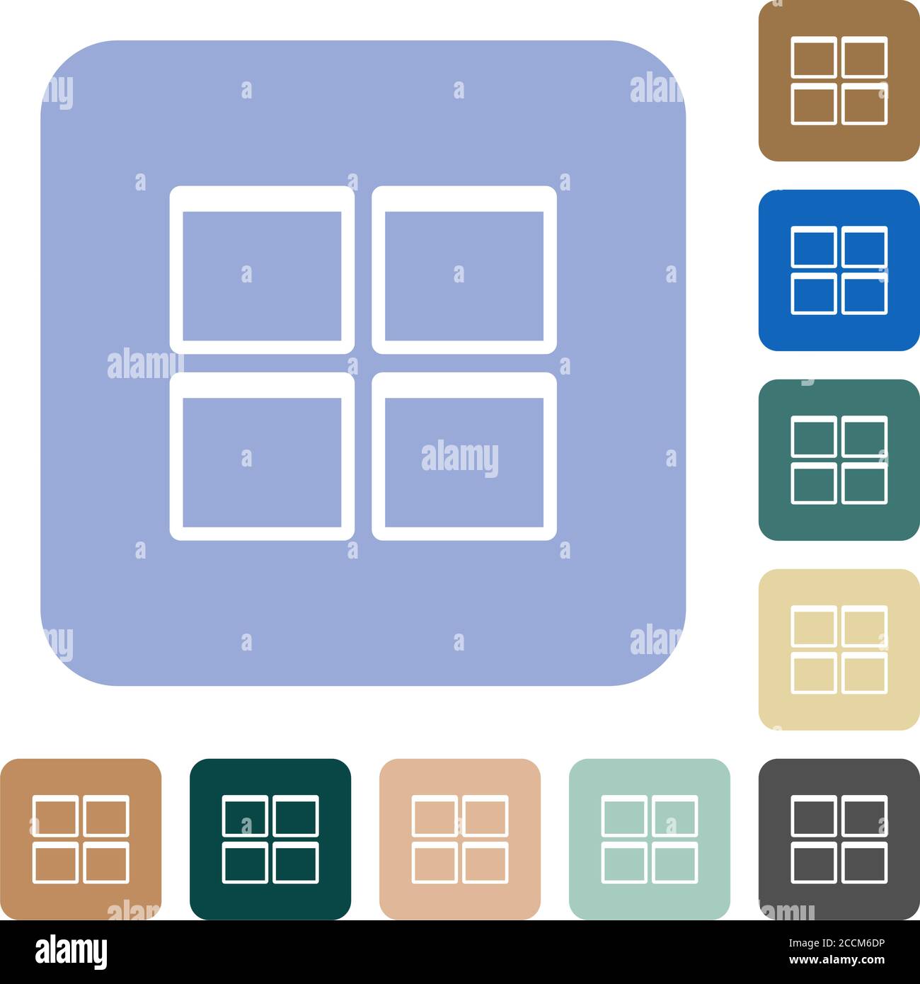 Admin dashboard panels white flat icons on color rounded square backgrounds Stock Vector Image ...