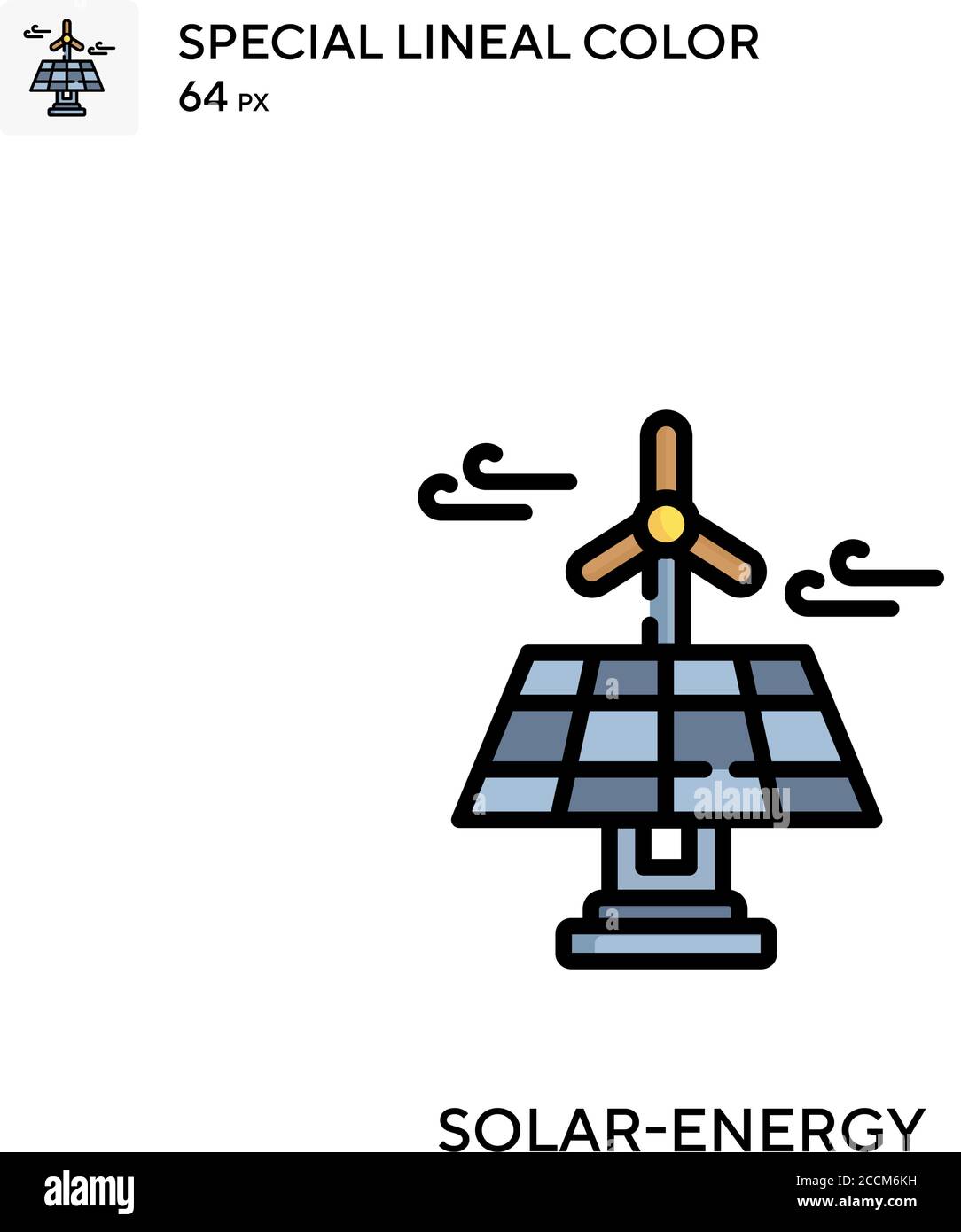Solar-energy Special lineal color icon. Illustration symbol design ...