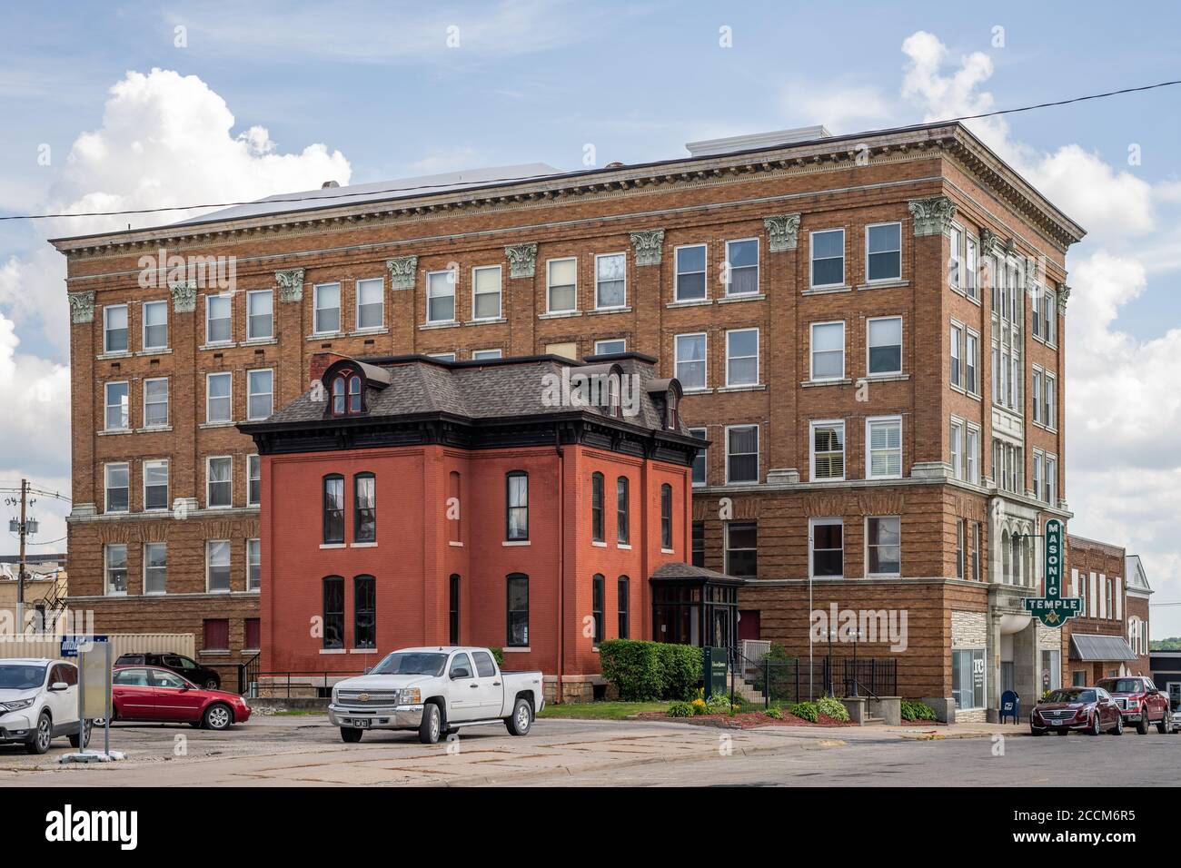 Buildings in downtown Marshalltown Stock Photo - Alamy
