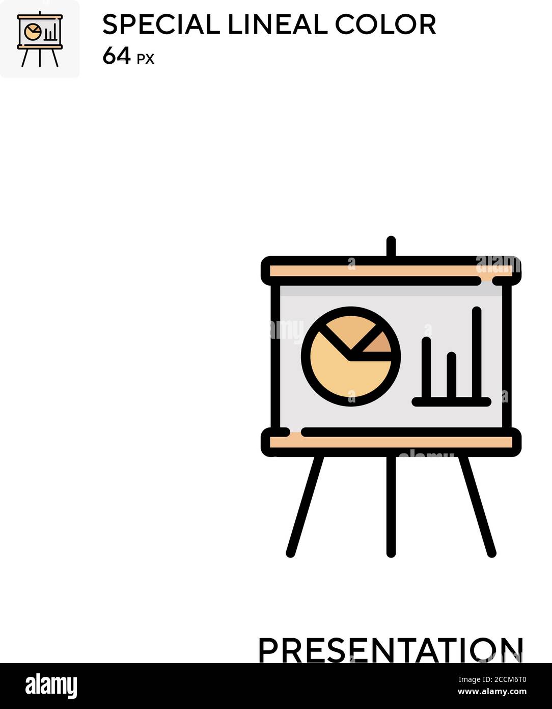 Presentation Special lineal color icon. Illustration symbol design ...