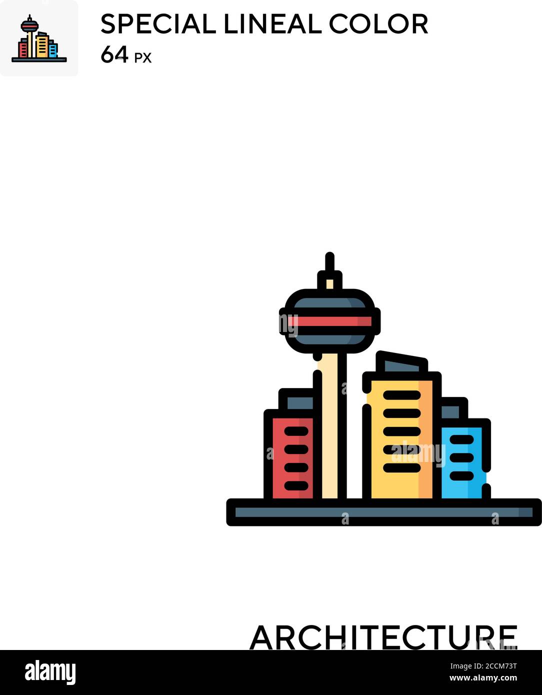 Architecture Special lineal color icon. Illustration symbol design ...
