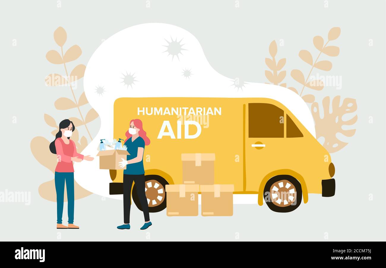 Humanitarian Support, concept of charity and donation. Give and share ...