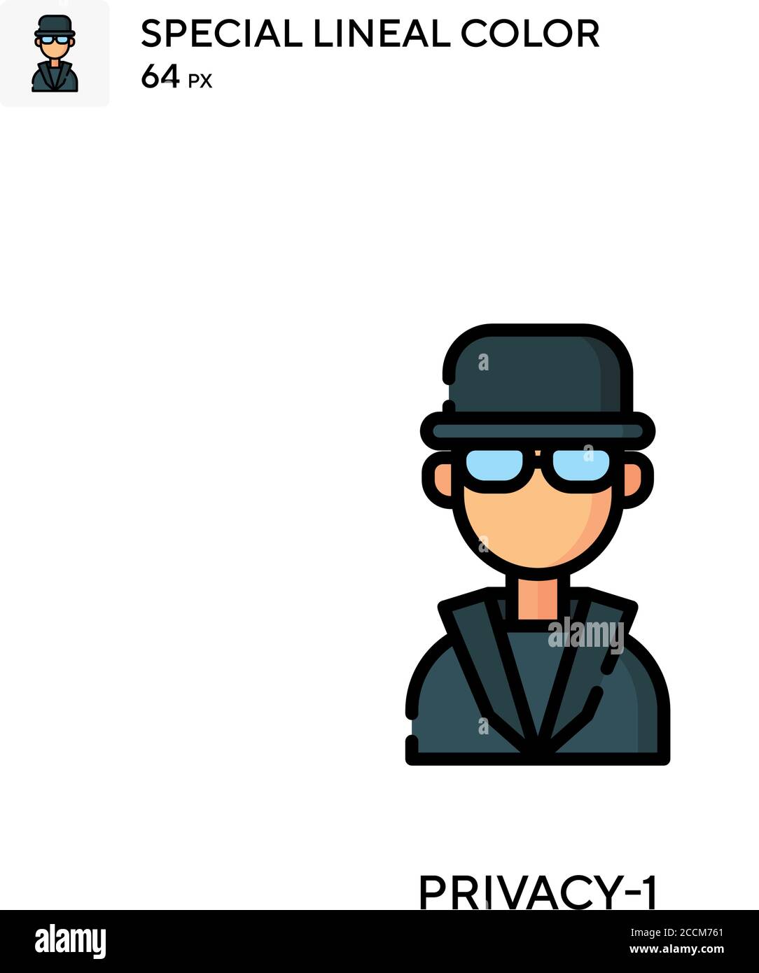 Privacy-1 Special lineal color icon. Illustration symbol design ...