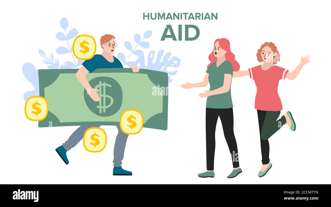 Humanitarian Support, concept of charity and donation. Give and share ...
