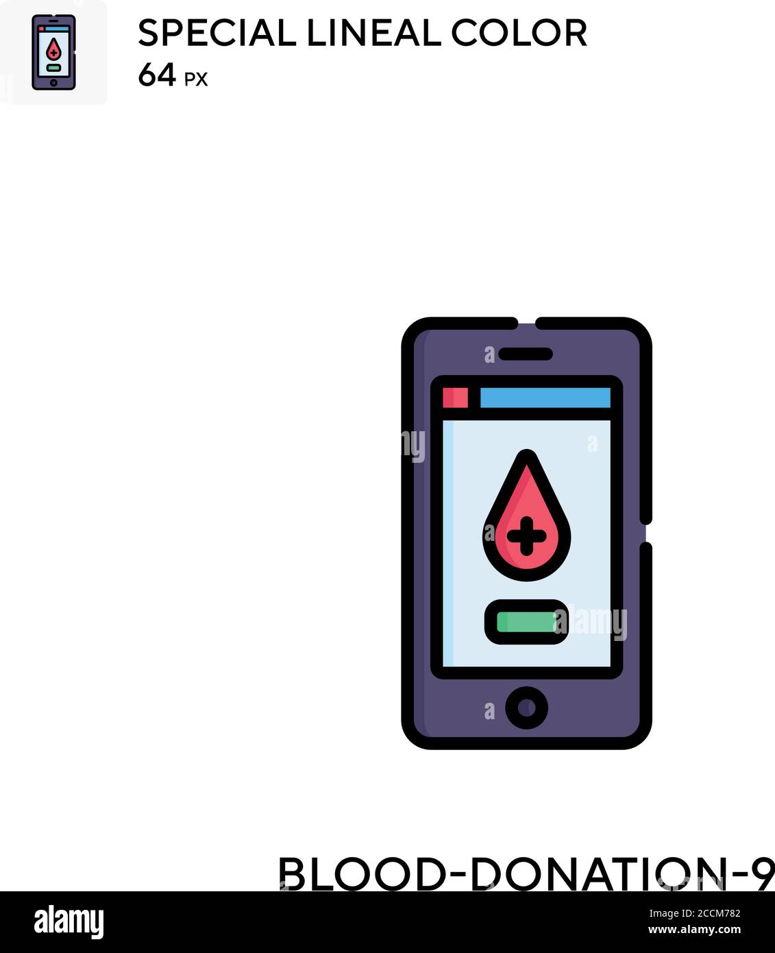 Blood-donation-9 Special lineal color icon. Illustration symbol design ...