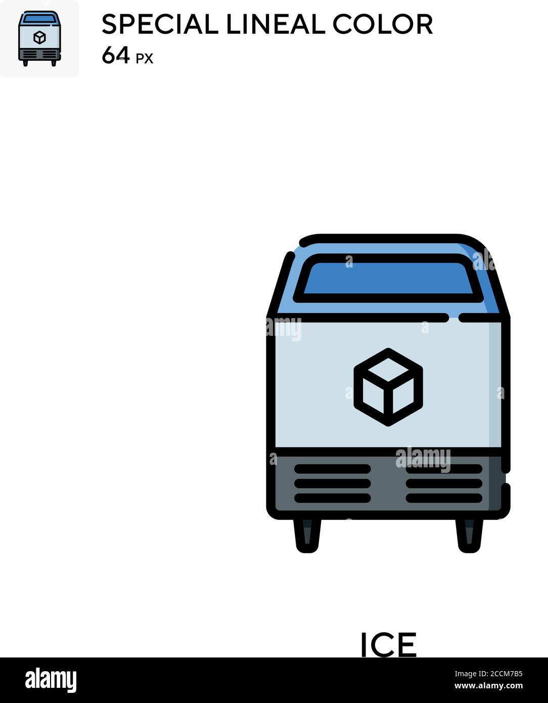 Ice Special lineal color icon. Illustration symbol design template for ...