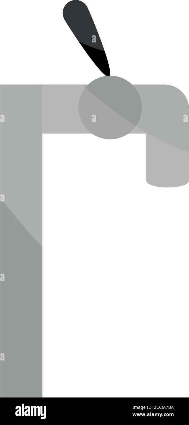 beer dispenser alcohol tap handle drink flat icon design vector ...