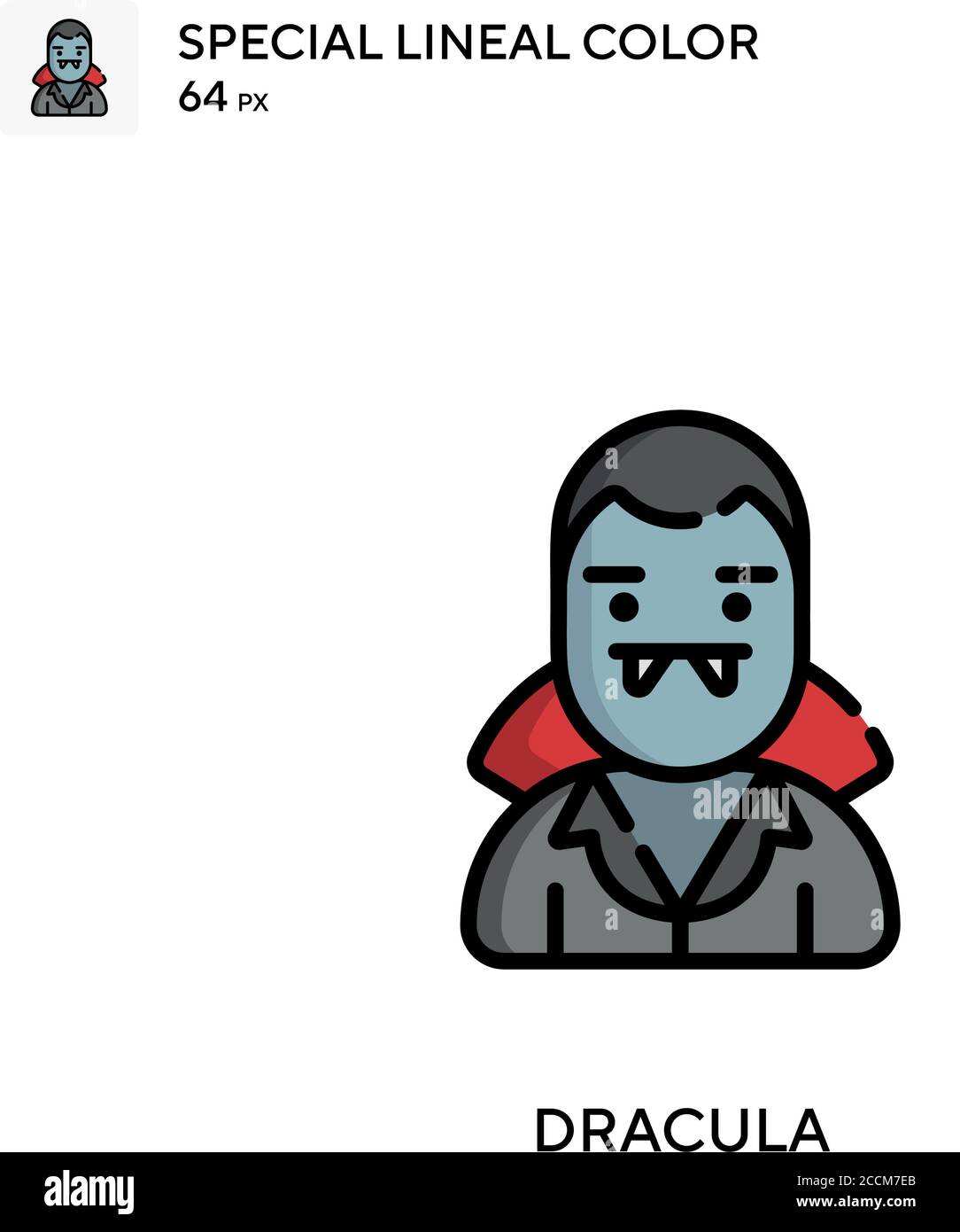 Dracula Special lineal color icon. Illustration symbol design template ...