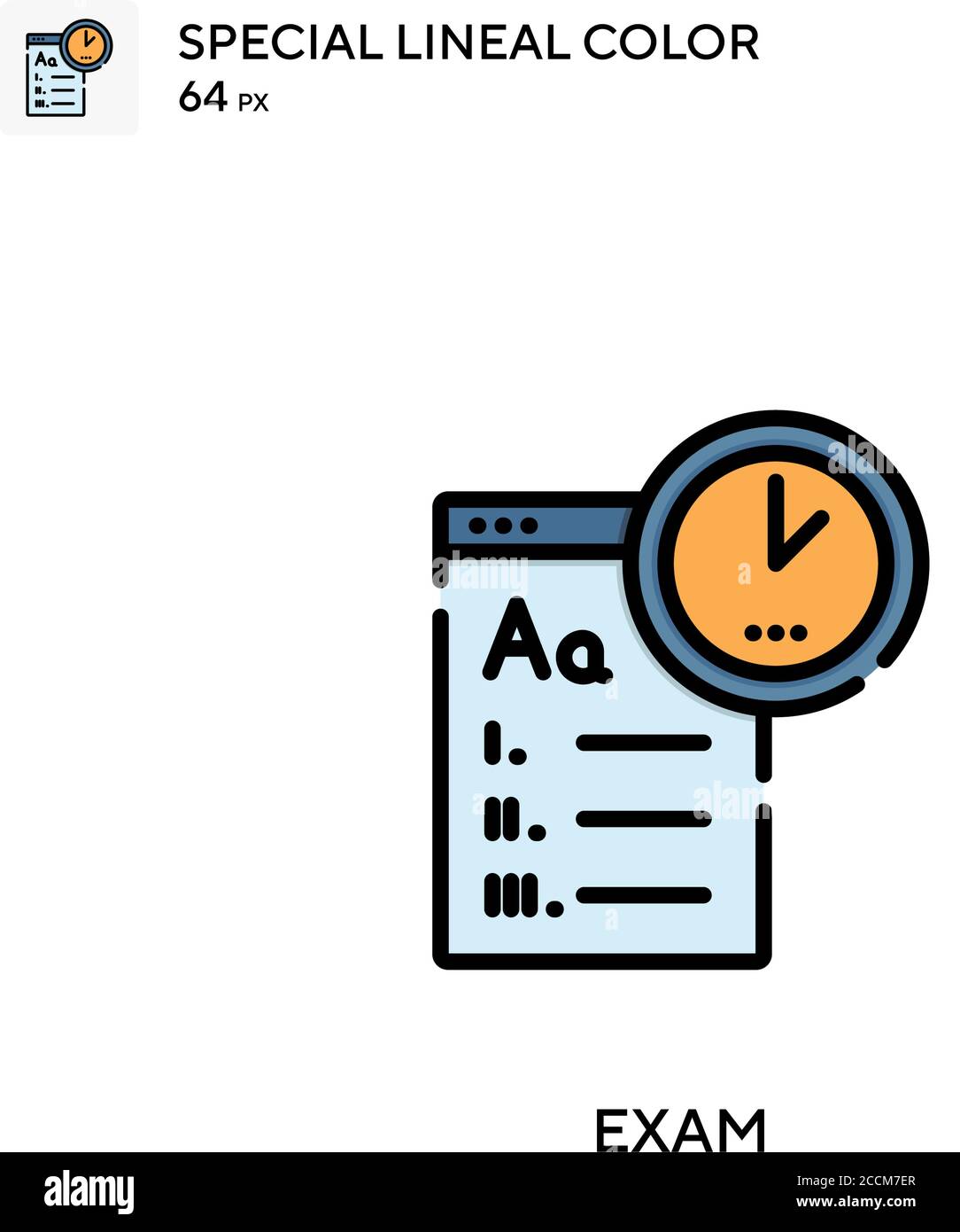 Exam Special lineal color icon. Illustration symbol design template for ... Exam Special lineal color icon. Illustration symbol design template for ...