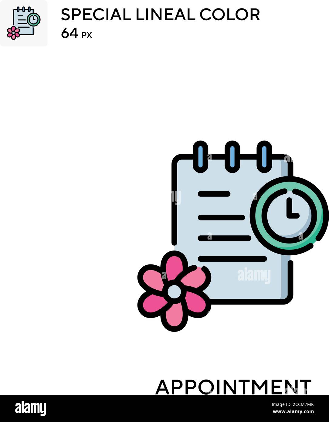Appointment Special lineal color icon. Illustration symbol design ...