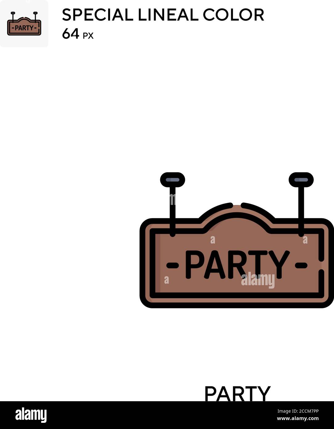 Party Special lineal color icon. Illustration symbol design template ...