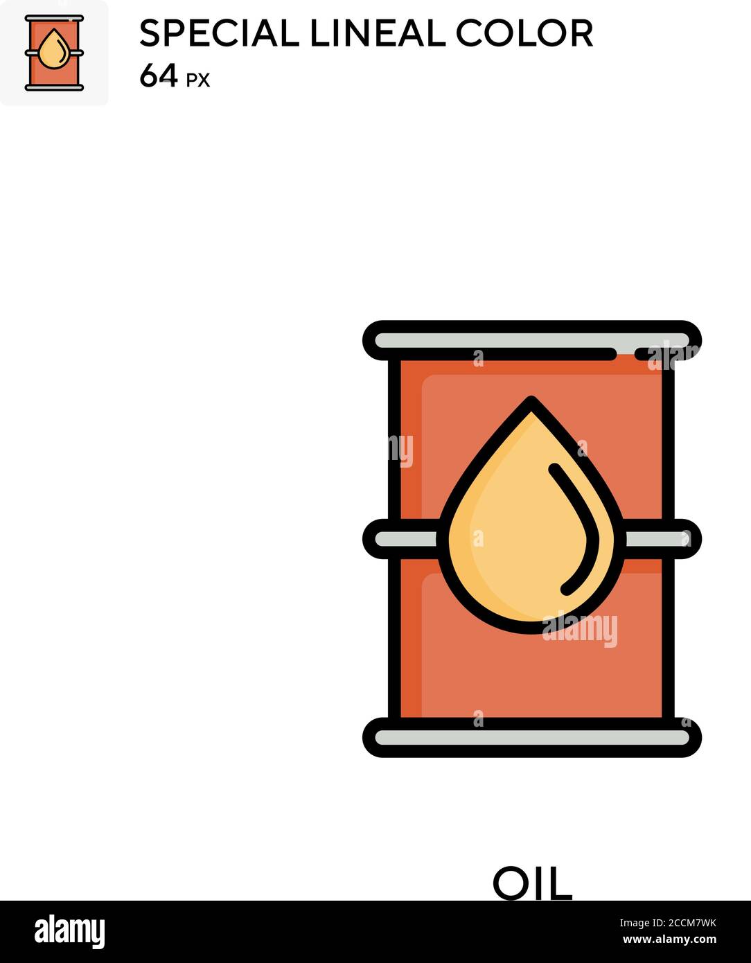 Oil Special lineal color icon. Illustration symbol design template for ...