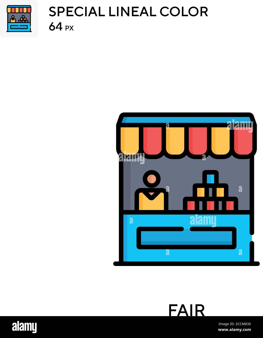 Fair Special lineal color icon. Illustration symbol design template for ...