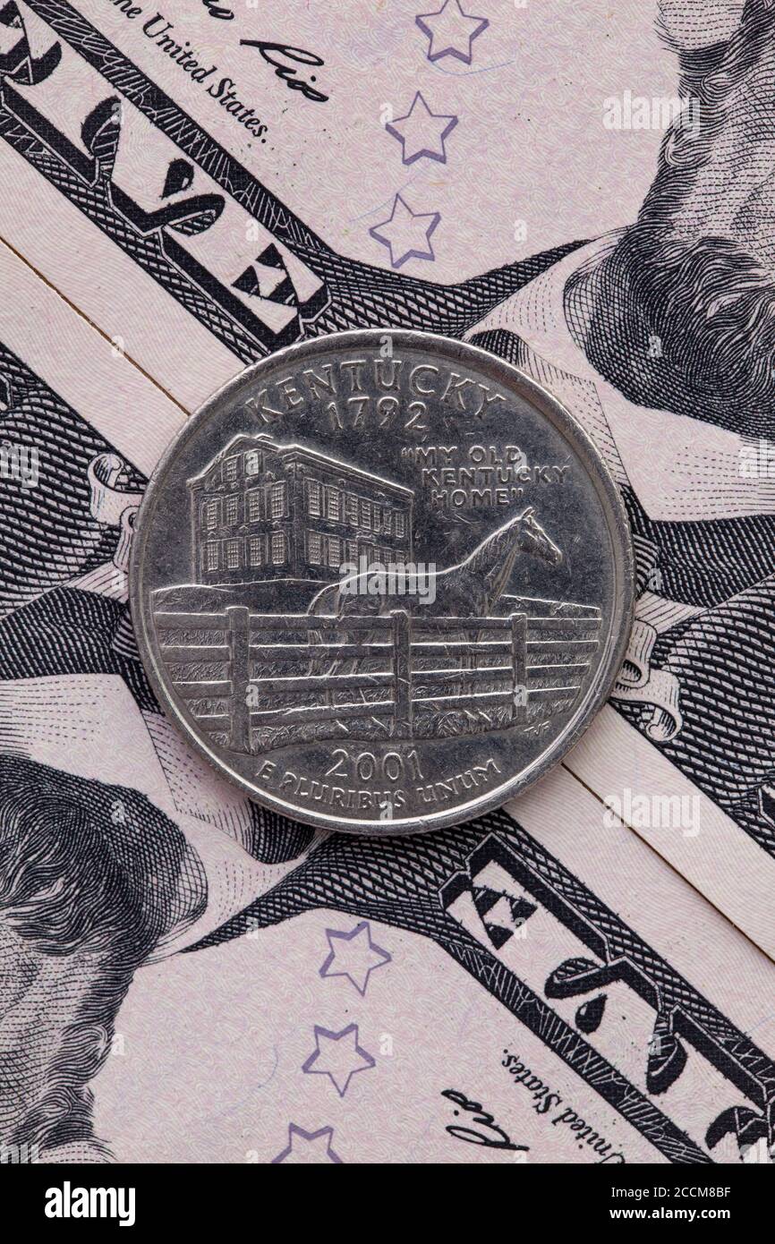 A quarter of Minnesota on US dollar bills. Symmetric composition of US ...