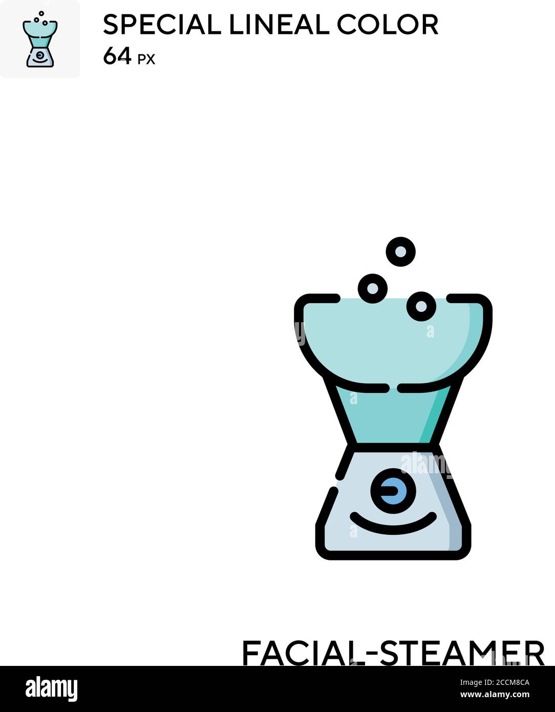 Facial-steamer Special lineal color icon. Illustration symbol design ...