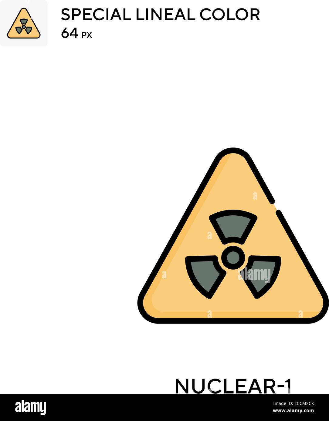Nuclear-1 Special lineal color icon. Illustration symbol design ...