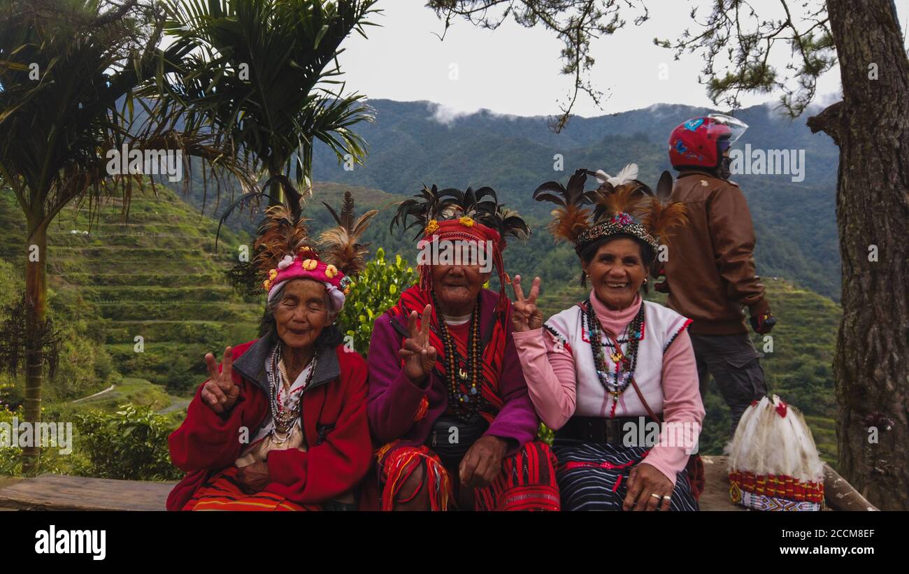 Native Residents living at Banaue Rice Terraces Stock Photo - Alamy