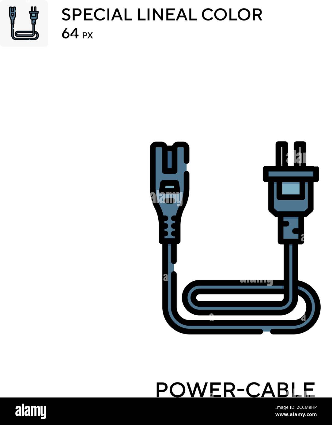 Power-cable Special lineal color icon. Illustration symbol design ...